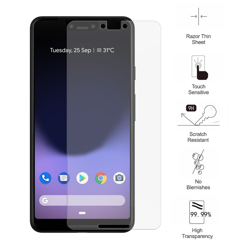 Tempered Glass Screen Protector for Google Pixel 3 XL